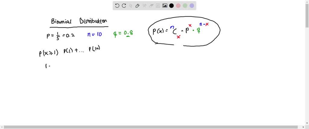 SOLVED: If you make random guesses for 10 multiple choice questions each with 5 possible answers ...