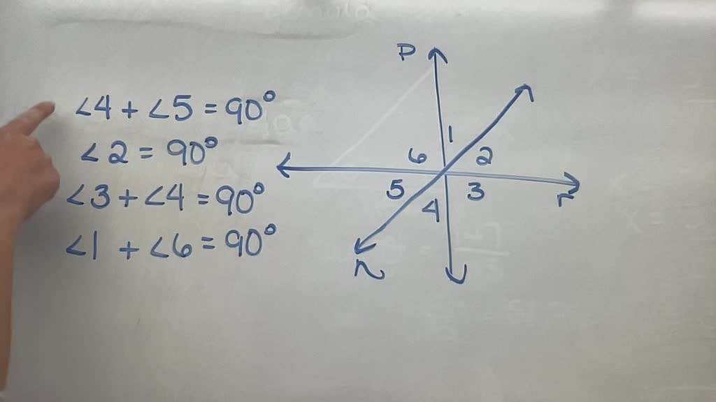 SOLVED: The figure shows lines r, n, and p intersecting to form angles numbered 1, 2, 3, 4, 5 ...