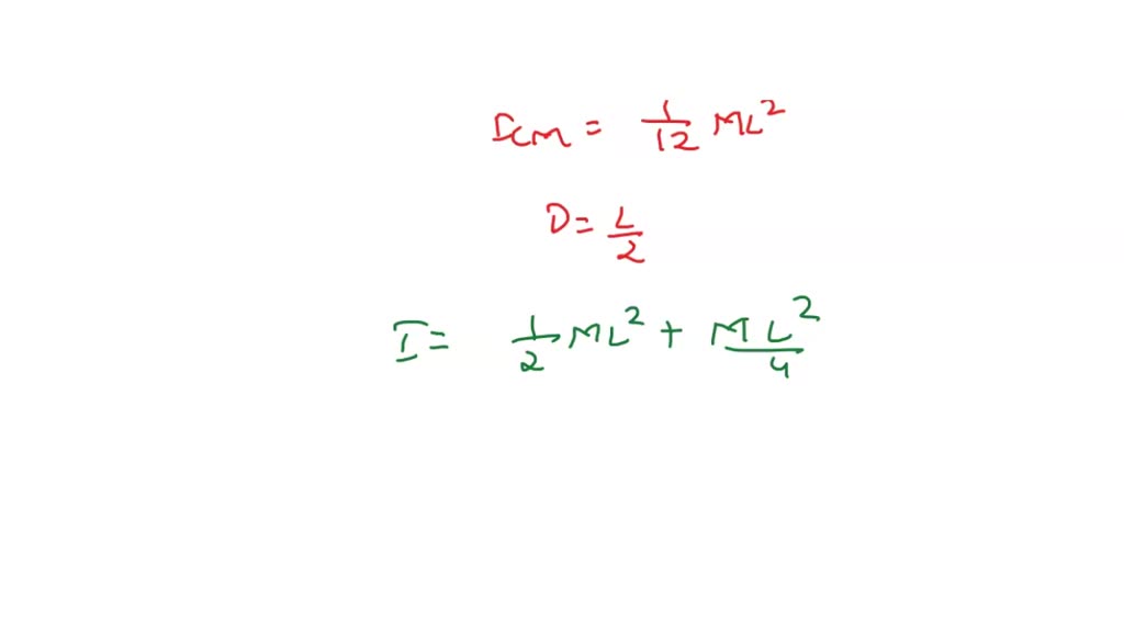 SOLVED: Consider a 12 kg uniform thin rod of length L = 1.50 m rotated ...