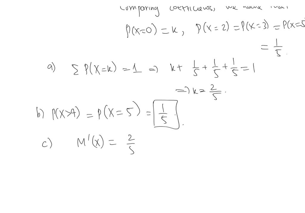 Solved Question 5 19 Marks The Discrete Random Variable Has A 7581
