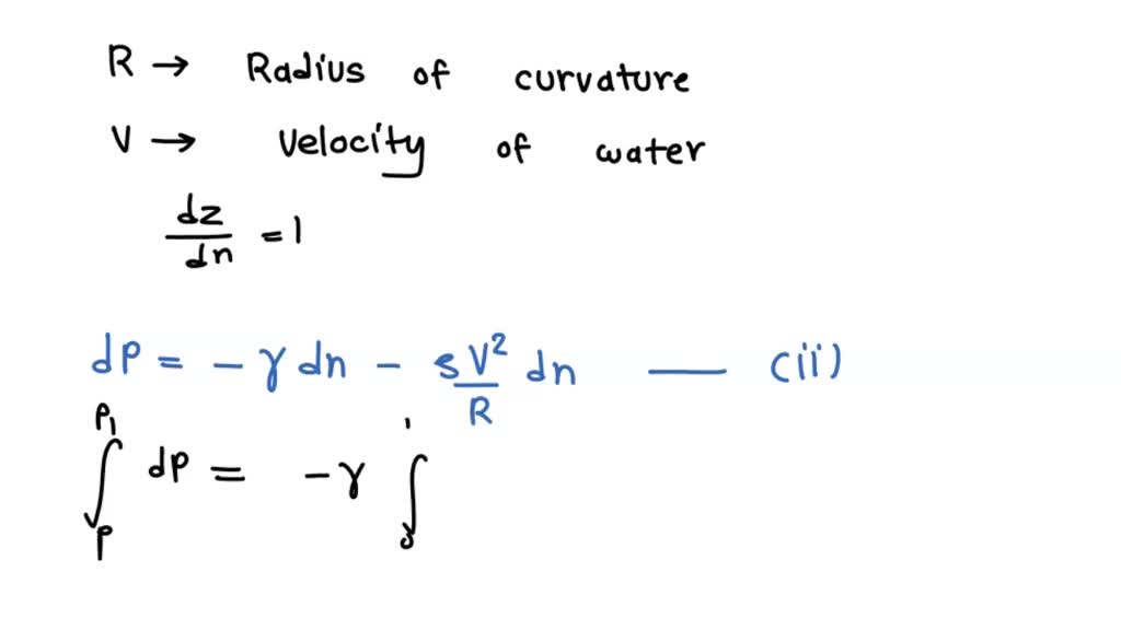 SOLVED: 3.12] WP Water flows around the vertical two-dimensional bend with circular streamlines ...