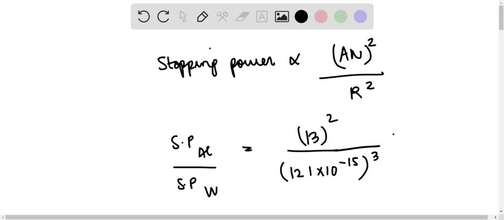 SOLVED: The mass stopping power (Sm = S/p) of a 5-MeV proton in silicon ...