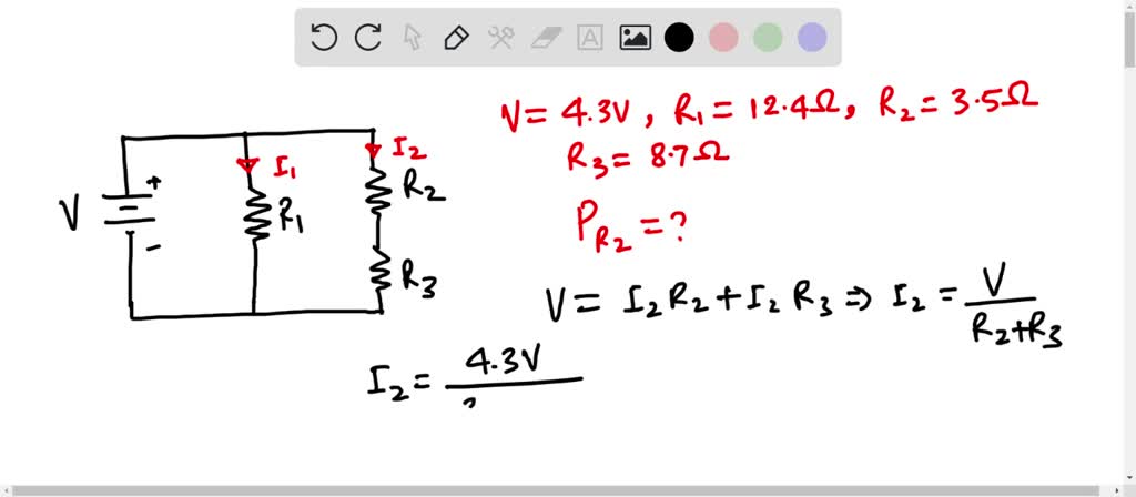 SOLVED: 'Three resistors, R1-80, R2-20, R3-8Q are connected to battery ...