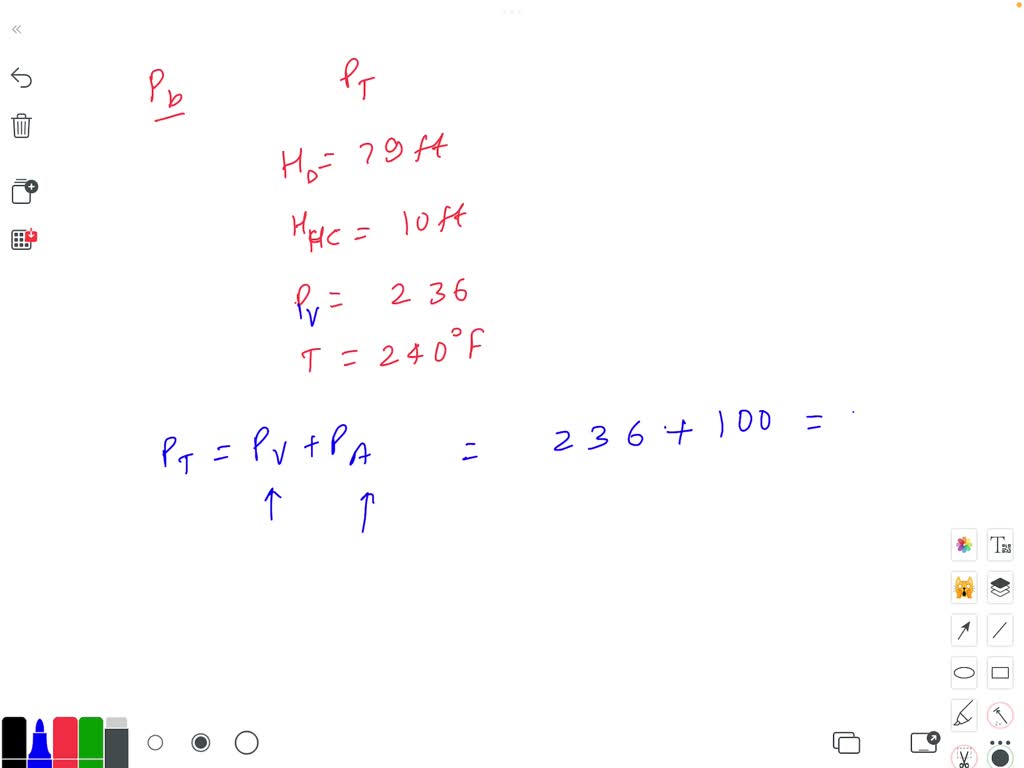 SOLVED: Calculate the pressure exerted on the bottom of a 79 ft ...