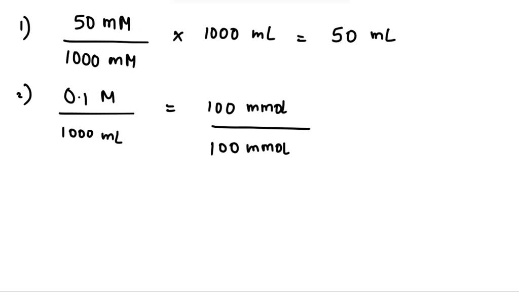 SOLVED: Buffers to be made: 500 mL 50 mM Tris, pH 7.5; 0.2 M NaCl (column buffer 1) 1L 50 mM ...