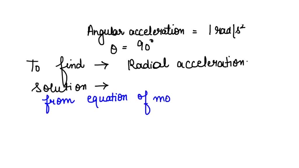 SOLVED: "A wheel of radius 0.20m is accelerated from rest with an ...