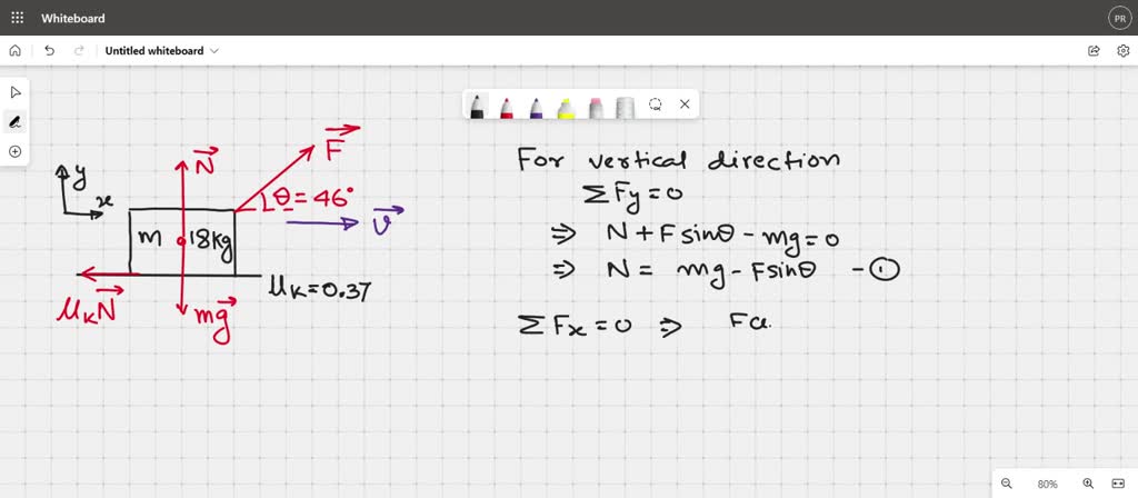 SOLVED: At the airport; you pull a 18 kg suitcase across the floor with ...