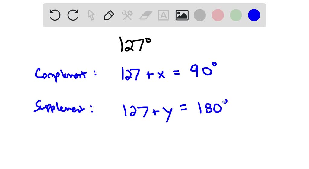 SOLVED: Find the degree measure of an angle whose complement is twelve-twenty sevenths of its ...