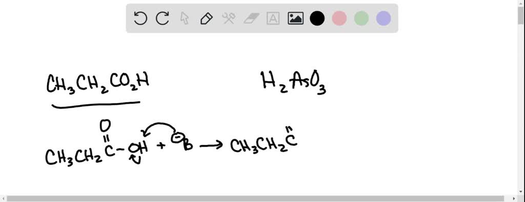 2) What are the conjugate bases of the following acids?: (a) CH3CH2CO2H ...