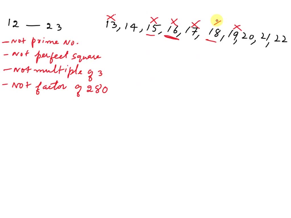 SOLVED: what number lies between 12 and 23 is not a prime number or a ...