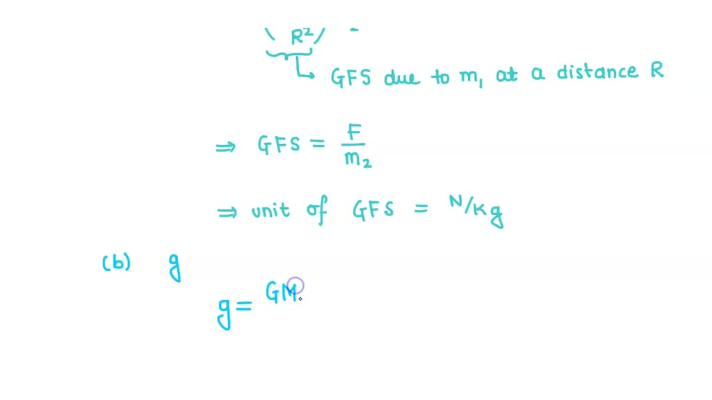 SOLVED: 11. Every object is surrounded by a gravitational field. a) The ...