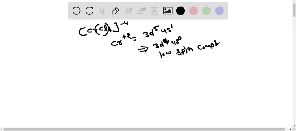 SOLVED: The octahedral complex ion [CrCl6]4- has more unpaired spins ...
