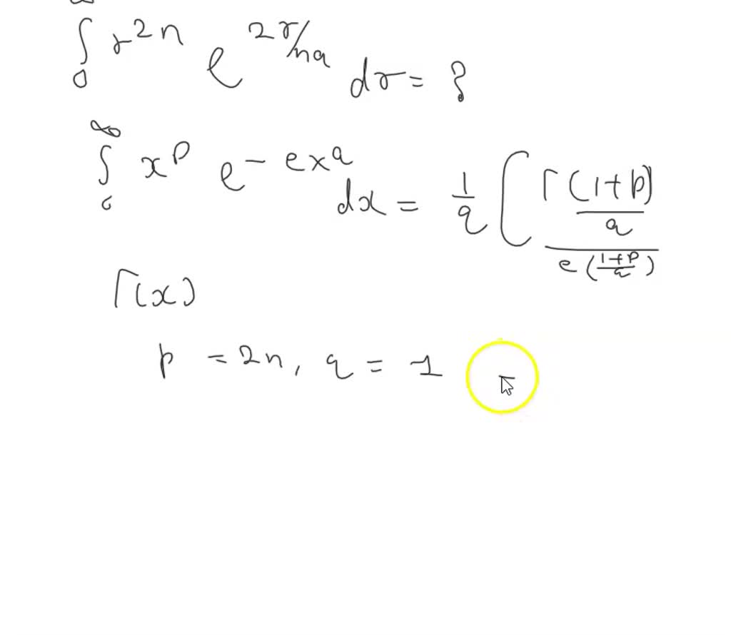 SOLVED: 5 points). Normalization: When n = 1, the radial hydrogen wave ...