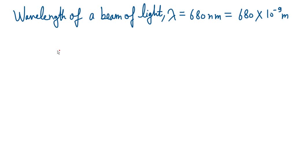 SOLVED: A beam of 680-nm light passes through two closely spaced glass ...