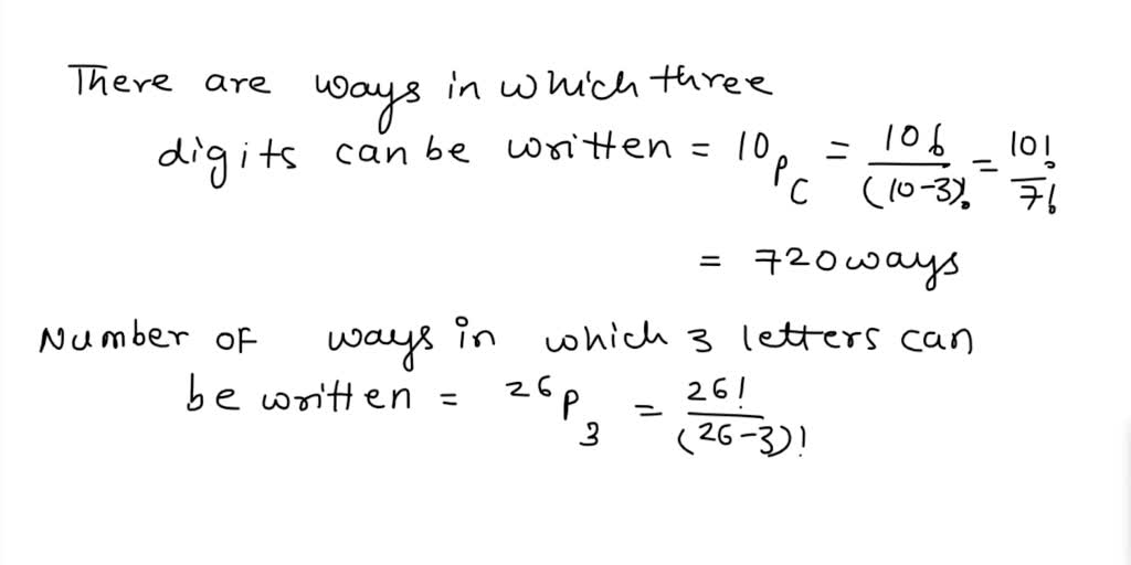 SOLVED: Subject identification numbers in a certain scientific research project consist of three ...