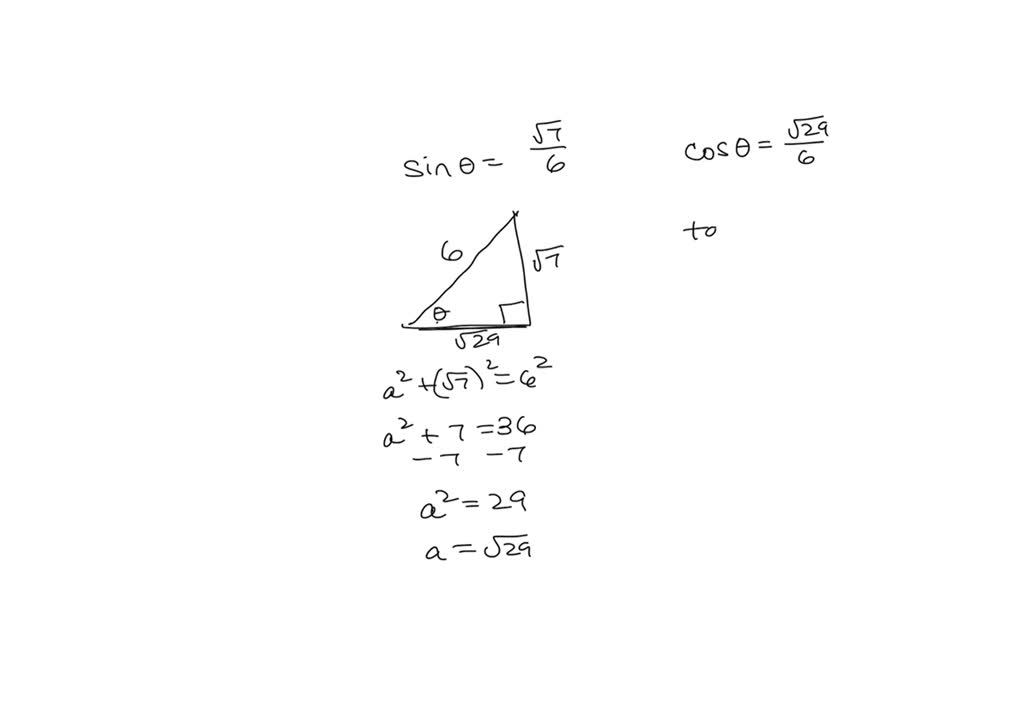 SOLVED: Use the definition or identities to find the exact value of each of the remaining five ...