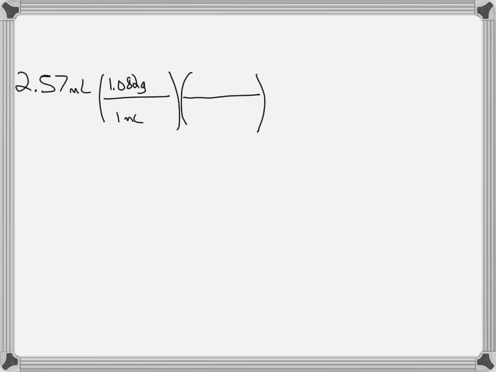 SOLVED: Pure liquid acetic anhydride, (CH3CO)2O, was used as a reagent ...
