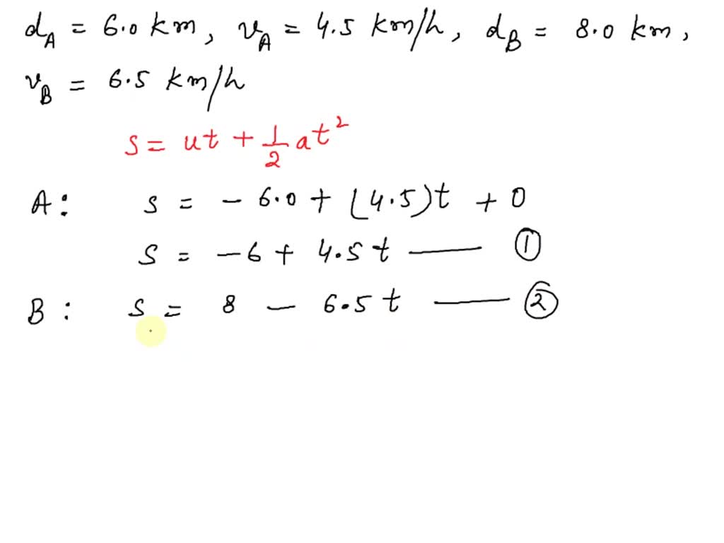 SOLVED: Runner A is initially 6.0 km west of a flagpole and is running ...