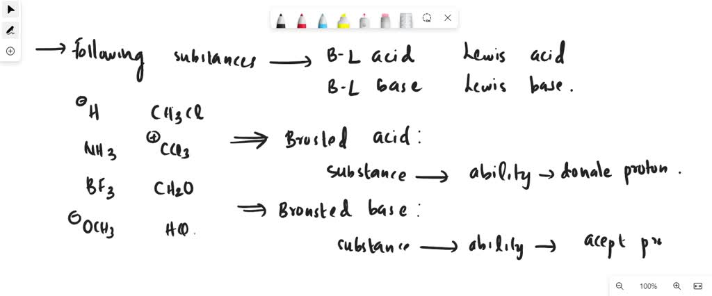 SOLVED: 3. Classify the following substances as Bronsted-Lowry acid ...