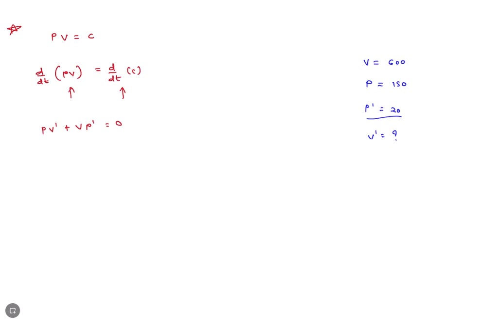 SOLVED: Tutorial Exercise Boyle's Law states that when a sample of gas ...