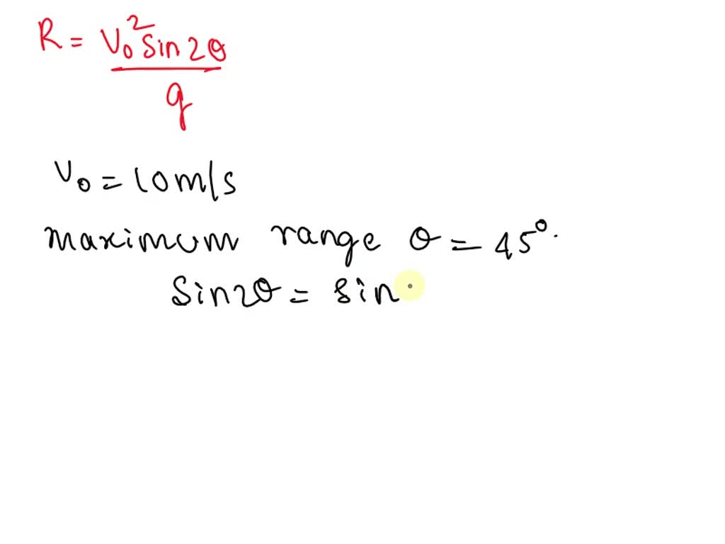 SOLVED: On planet Arcon, the maximum horizontal range of a projectile ...