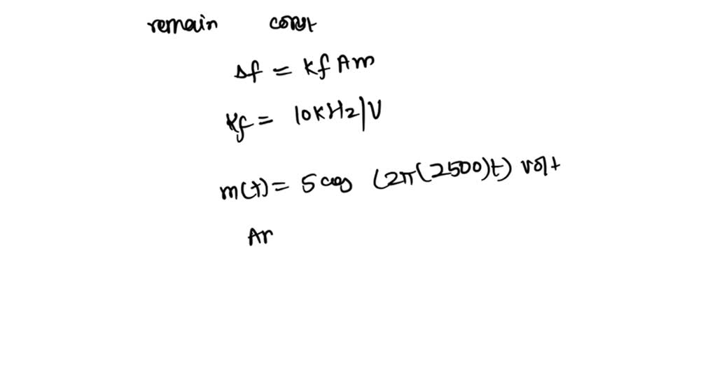 SOLVED: Determine the modulation index for a frequency modulator with a ...