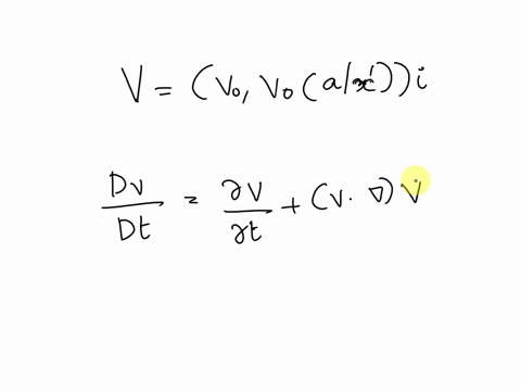A fluid flows past a sphere with an upstream velocity of V0=40 m / s as ...