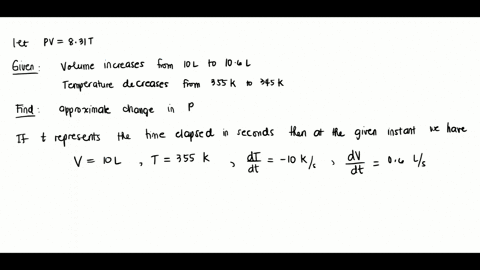 the pressure volume and temperature of a mole of an ideal gas are ...