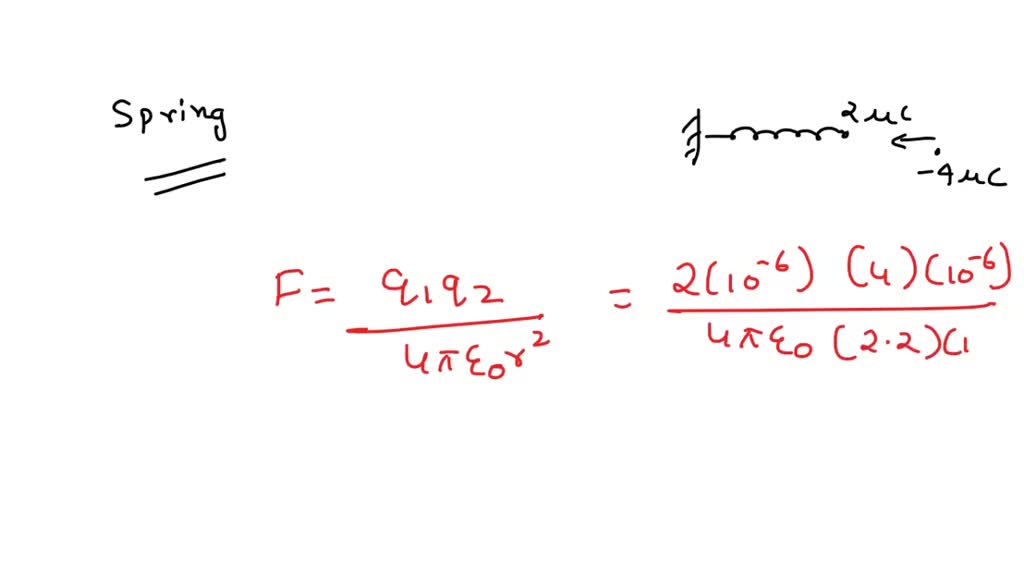 SOLVED: A massless spring is attached to a support at one end and has a ...