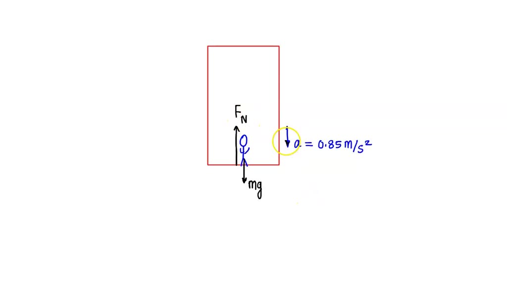 Solved A 32 0 Kg Girl Is In An Elevator Accelerating Downward At 0