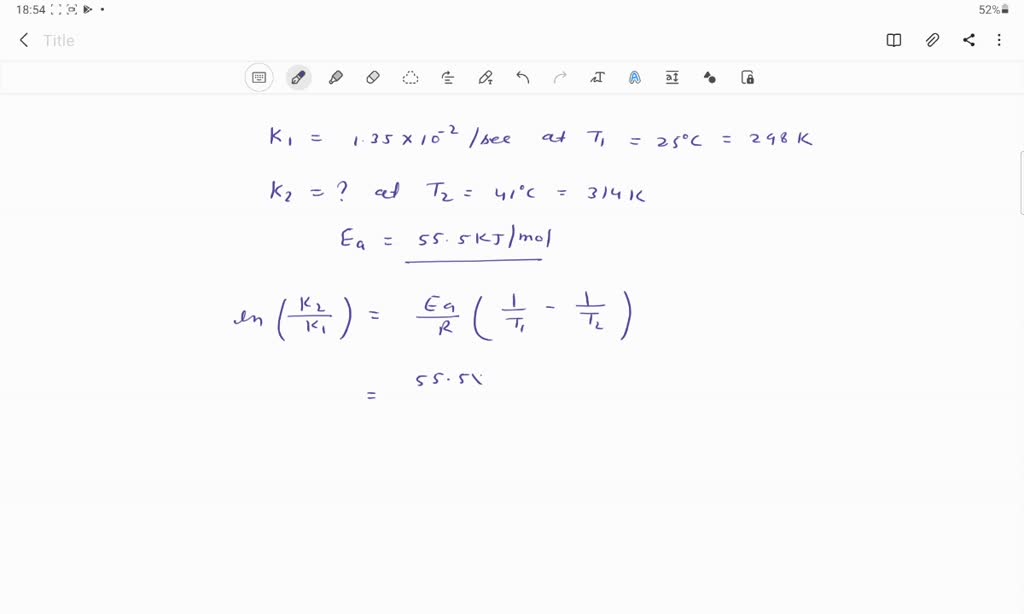 Solved A Particular First Order Reaction Has A Rate Constant Of 1 35 ×