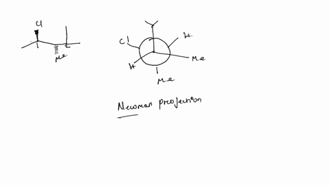 1 shown below are newman projections for several organic molecules for ...