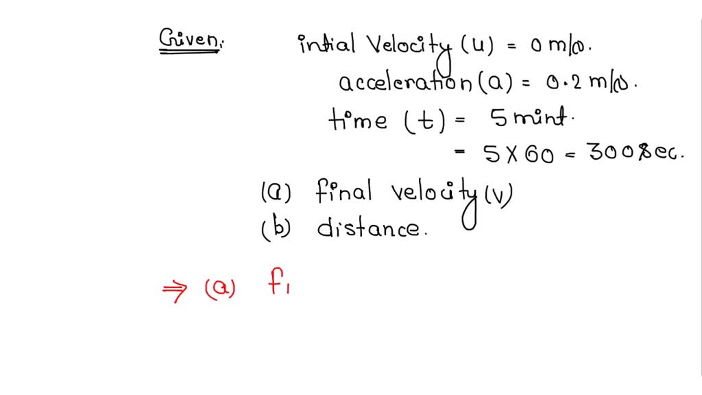SOLVED: A train starting from rest moves with a uniform acceleration of ...