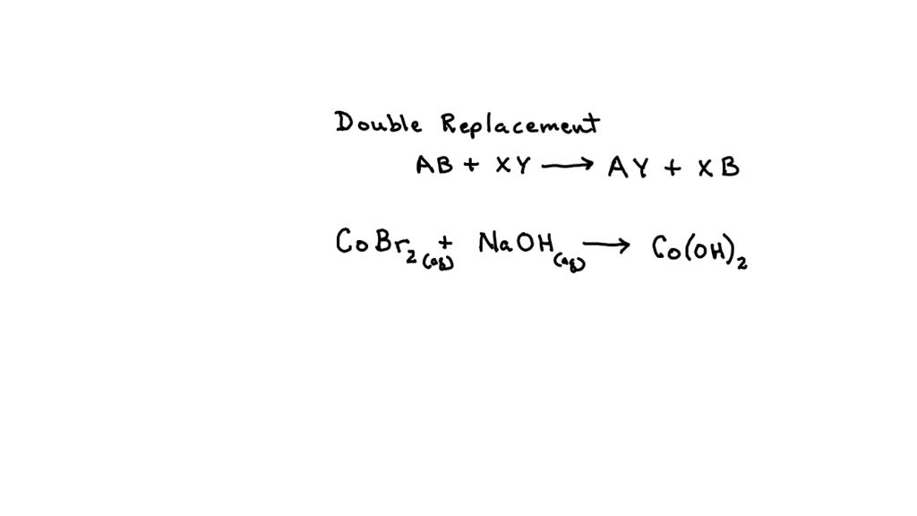 SOLVED: Write a balanced equation for the double-replacement ...