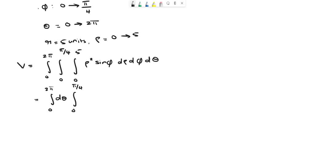 SOLVED: Suppose the solid W in the figure is a cone centered about the ...