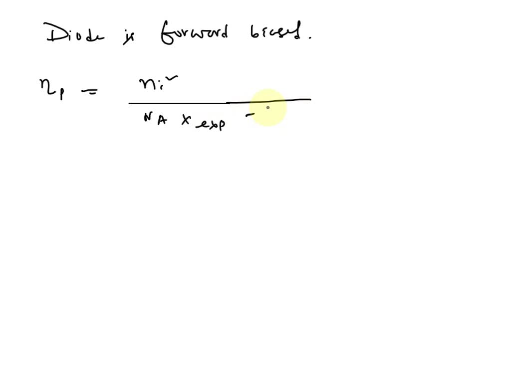 SOLVED: Considering a GaAs p-n+ junction diode with the following ...