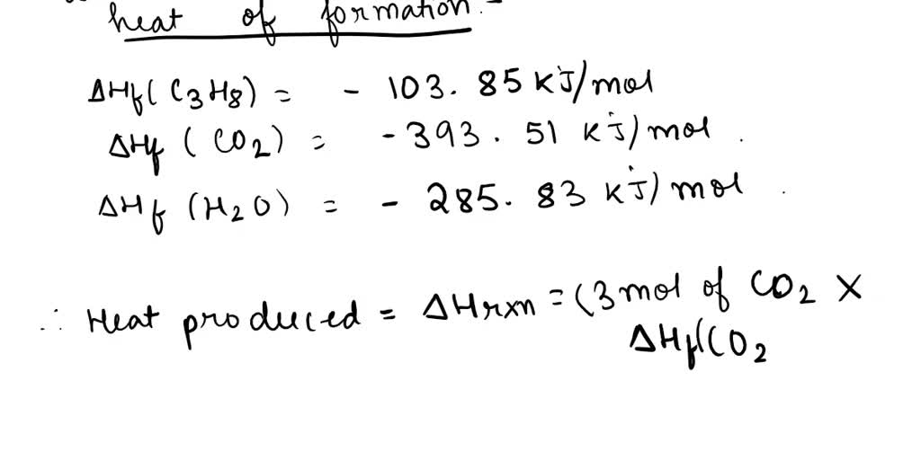 SOLVED: Many portable gas heaters and grills use propane, C3H8(g ...