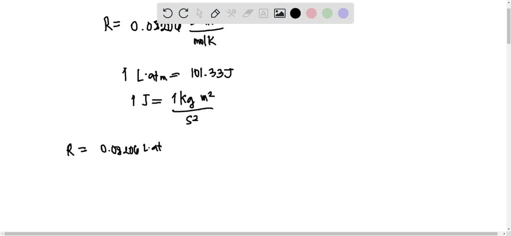 SOLVED: 'Calculate the value of the ideal gas constant; R; in the ...