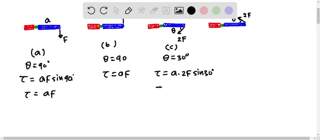 SOLVED: The diagrams above show the application of a force to a lever ...