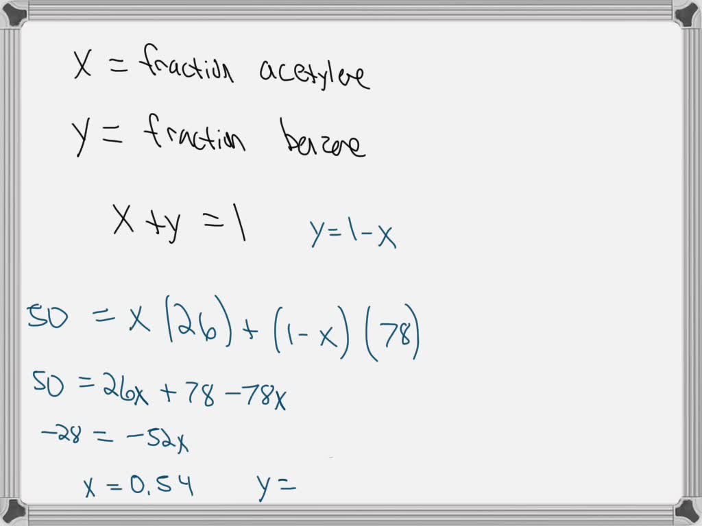 SOLVED: When acetylene (C2H2) gas is passed through a red-hot iron tube ...