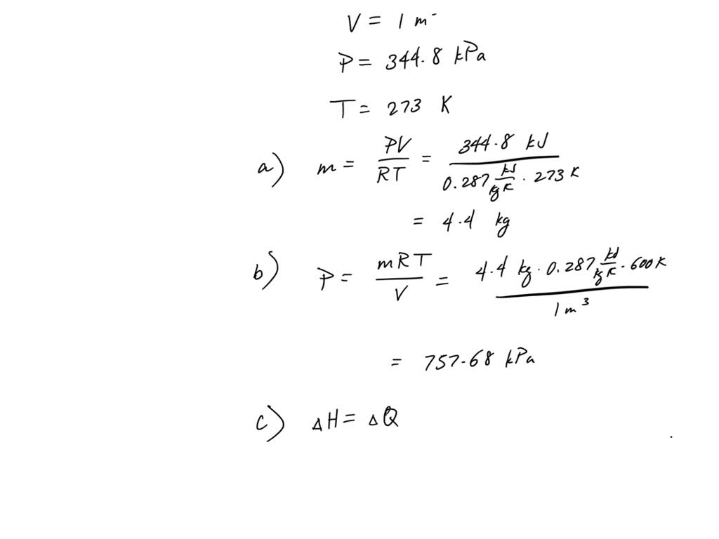 SOLVED: .1) a) In adiabatic processes, the equations giving the ...