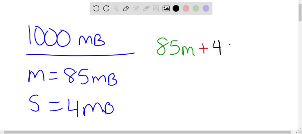 SOLVED: Caissa can download a maximum of 1000 megabytes (MB) of songs ...
