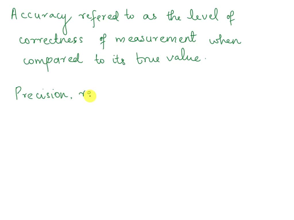 SOLVED: Differentiate between Precision and Accuracy? Explain with examples?