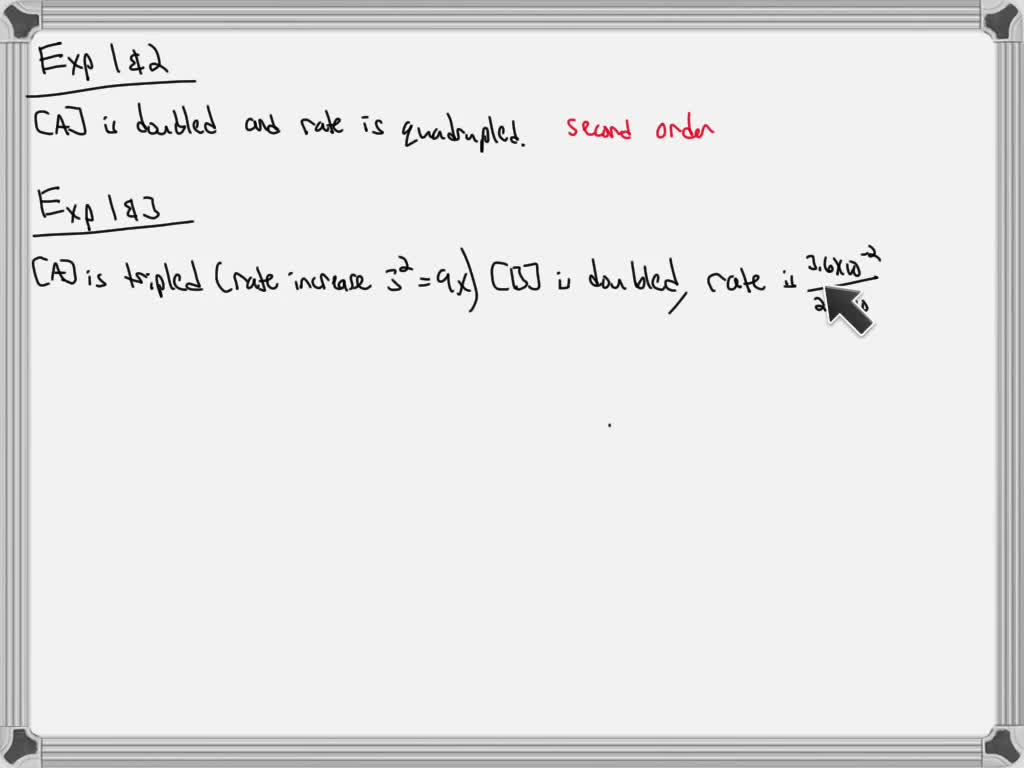 SOLVED Given The Data Below For The Reaction 2 A 2 B 4 C D E SOLVED Given The Data Below For The Reaction 2 A 2 B 4 C D E