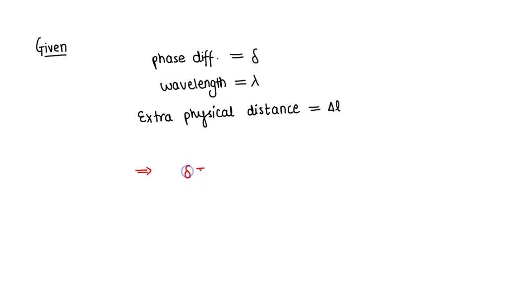 SOLVED: What is the relationship between the phase difference between ...