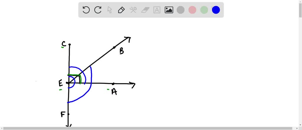 SOLVED: A vertical line has points C, E, and F from top to bottom. Two lines extend from point E ...