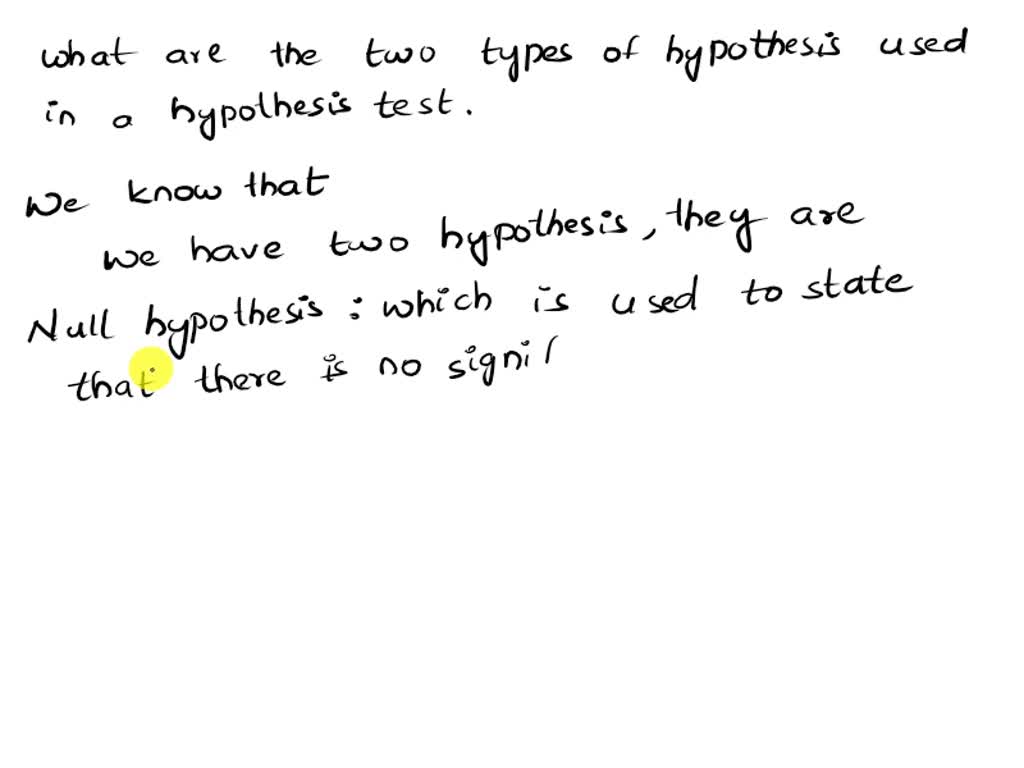 SOLVED: What are the assumptions of the following hypothesis tests, and ...