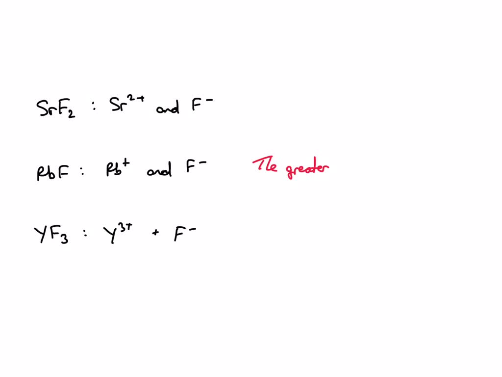 SOLVED: Rank the following ionic compounds in order of increasing ... SOLVED: Rank the following ionic compounds in order of increasing ...