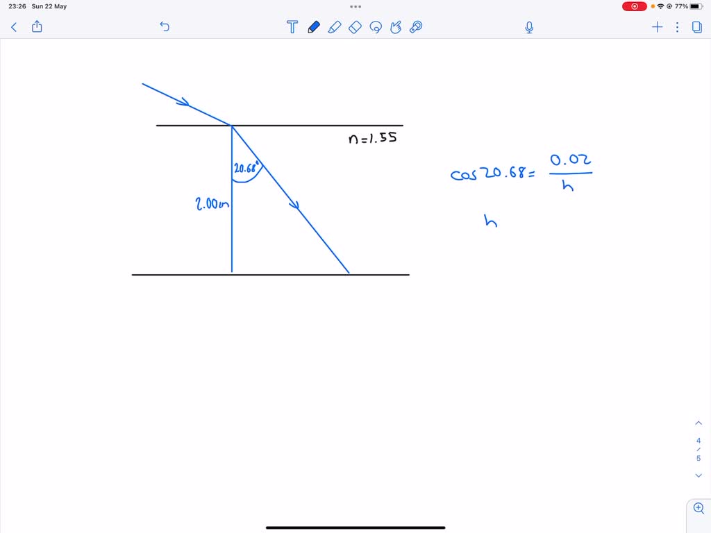 SOLVED: An important velocity calculation for reflection methods is ...