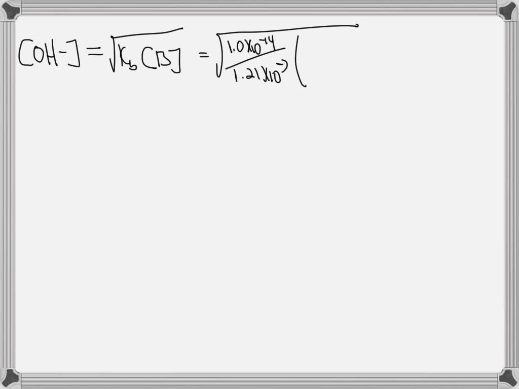 SOLVED: Calculate the pH of a solution containing a salt AcNa derived ...